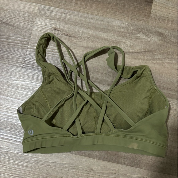 lululemon athletica | Tops | Lululemon Womens Sports Bra Color Green ...